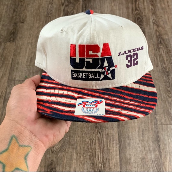 NBA | Accessories | Vintage Usa Basketball Dream Team Magic Johnson 992 ...